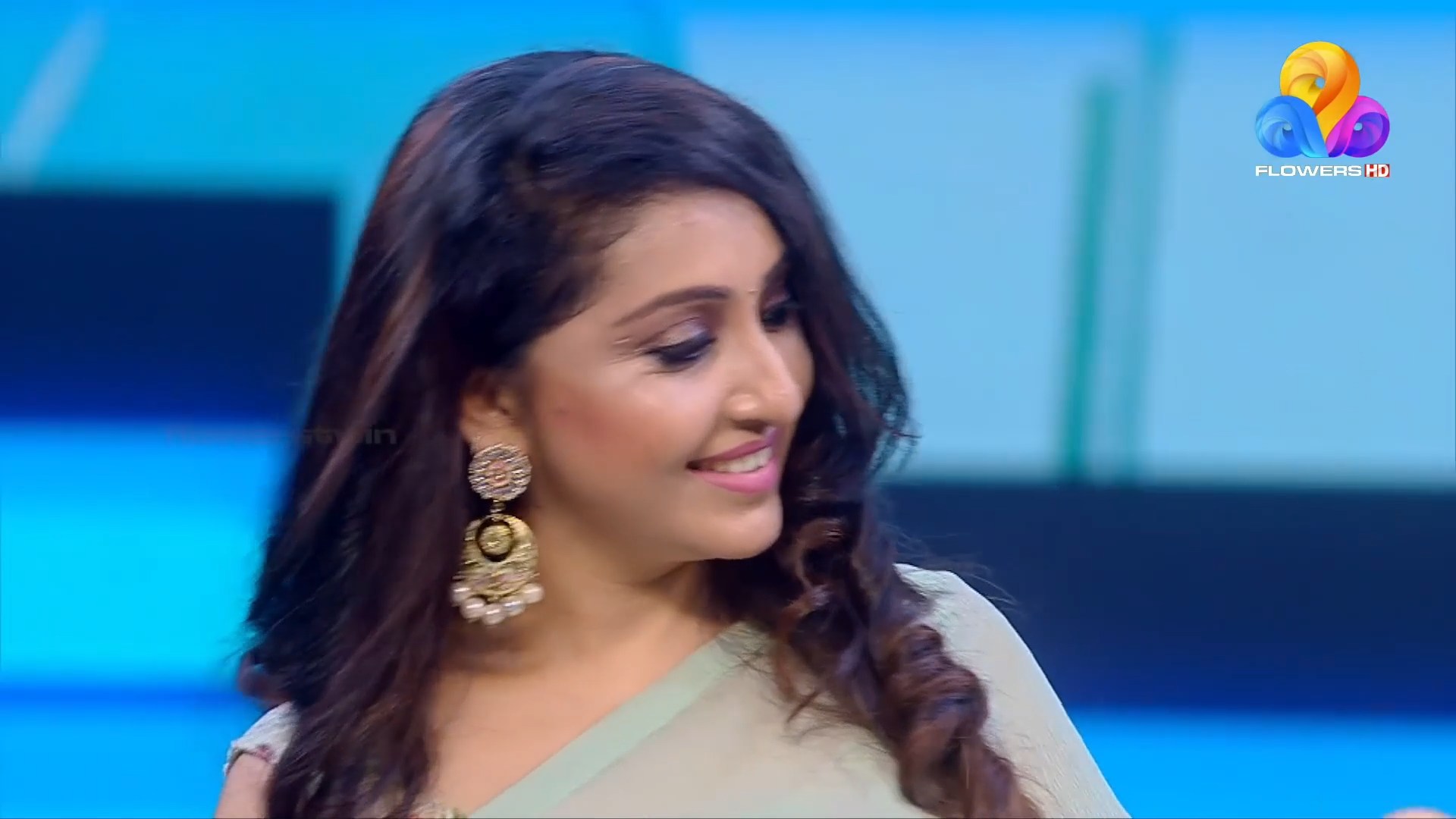 Nithya Das Big Deep Navel hole in Green transparent Saree mp4 snapshot 01 41 142 — Postimages