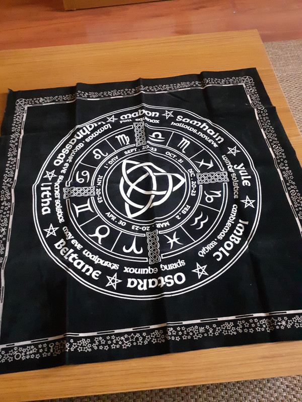 Symbols and meanings on a tarot table cloth : r/occult