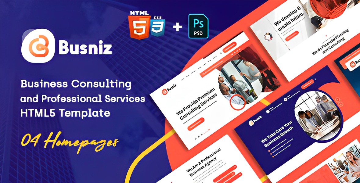 Busniz - Business Consulting Multi-Purpose HTML5 Template – Bliter GPL