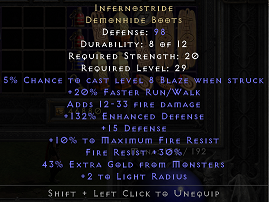 Iso Infernostride And Eth Balrog Blade - Topic - d2jsp
