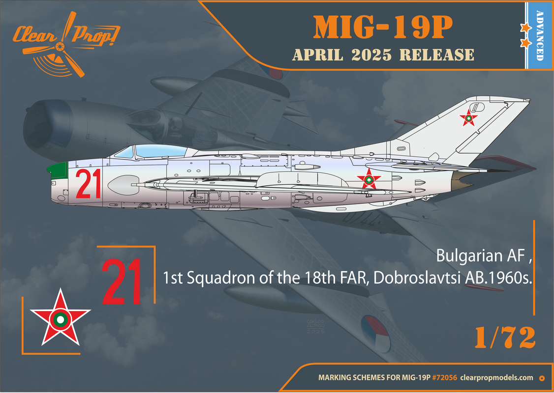 1/72 - Mikoyan-Gurevich MiG-19 "Farmer" by ClearProp Models - MiG-19P ...