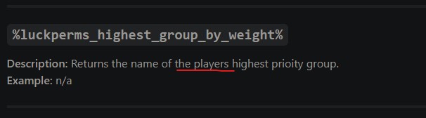 Dysfunctional Placeholders · Issue #2686 · LuckPerms/LuckPerms · GitHub