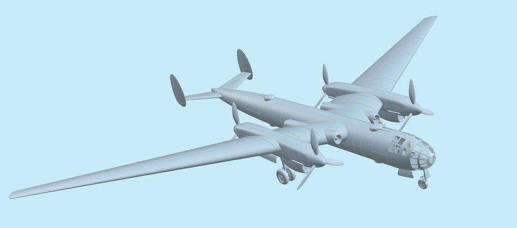 1/72 - Messerschmit Me 264 P.1075 Amerikabomber free download project ...