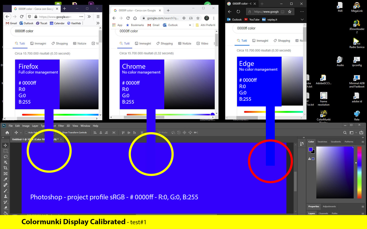 Blue looks purple | DisplayCAL