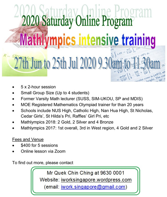 2020 Jun Mathlympics Intensive — Postimages