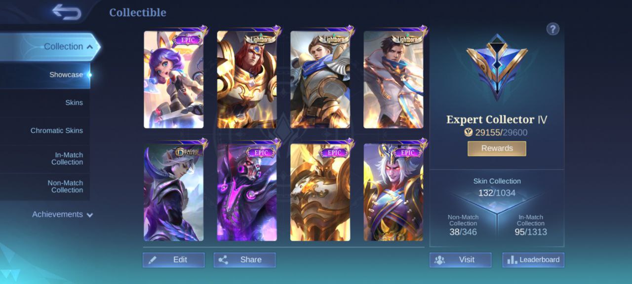 Buy ML# 112 132skin_82hero_55level_Epic Gusion Epic Uranus Epic Moskov ...
