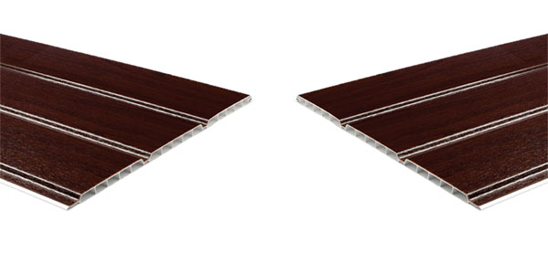 Hollow Cladding Soffit Board Rosewood UPVC Plastic 300mm x 5m Length ...