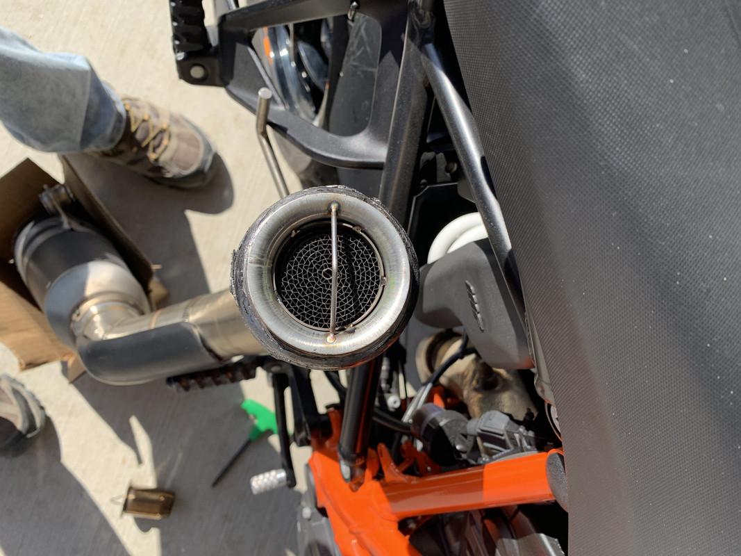 Decat with Austin racing V3 exhaust modified | KTM Forums