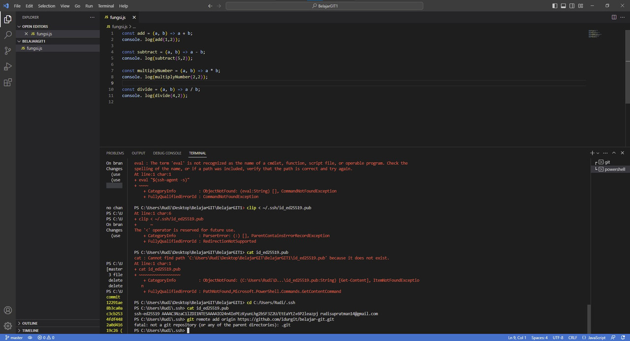 Tidak bisa dijalankan di Visual Studio Code - CODEPOLITAN Tidak bisa dijalankan di Visual Studio Code - CODEPOLITAN