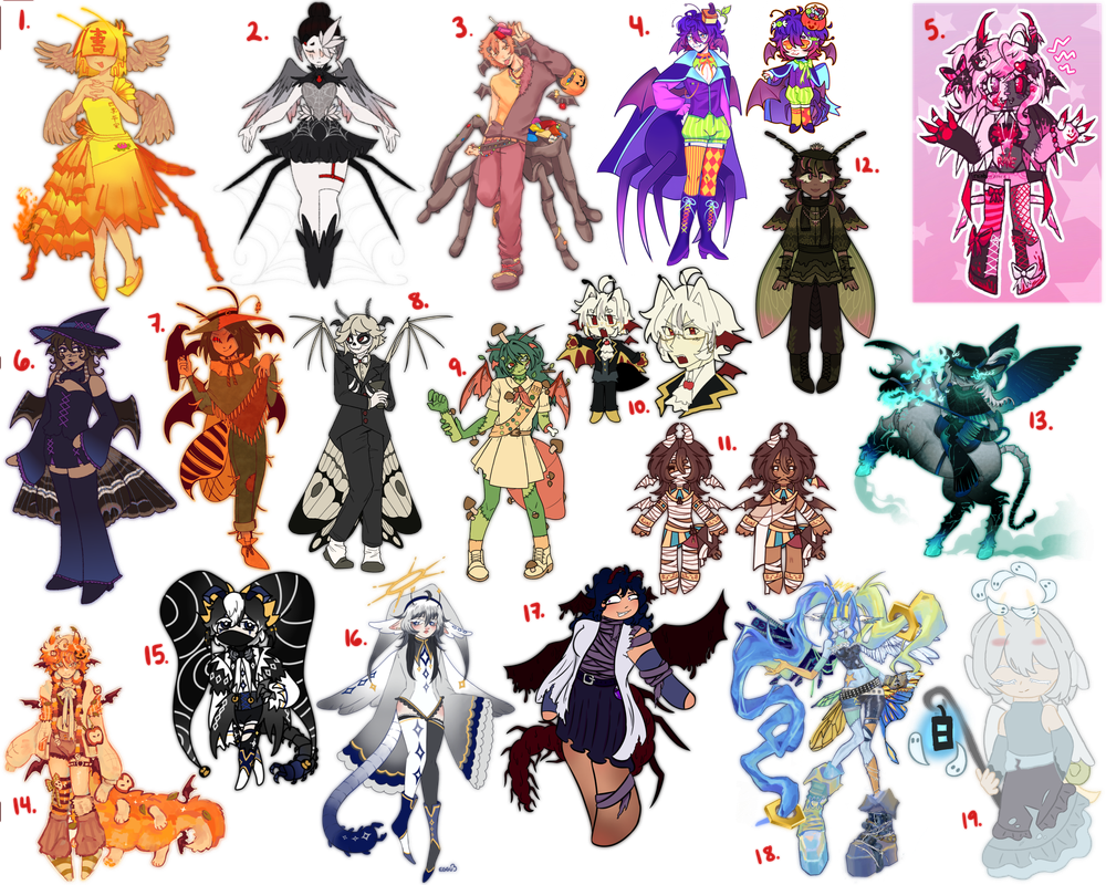 Angelbugs 2025 Halloween Batch on Toyhouse