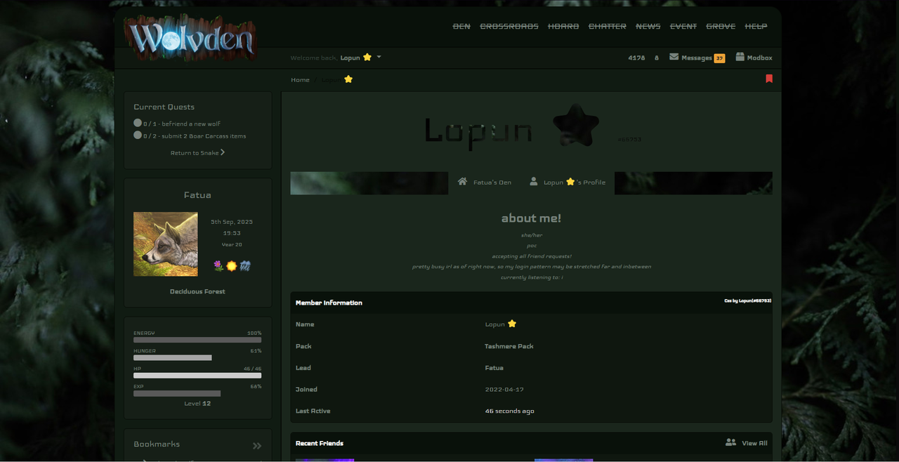 Lopun's Free CSS! 😎 |:| Wolvden