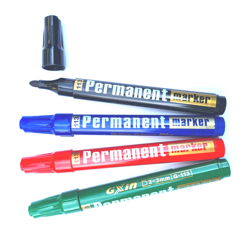 Marker permanent,varf rotund,1 4mm, A, N, V, R, B 113 — Postimages