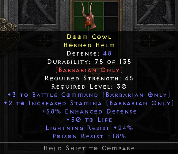 Lld Barb Helm - Topic - d2jsp