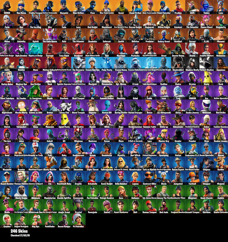 Buy #S54 [PC/PSN/XBOX] 246 Skins | OG STW | IKONIK | Neo Versa ...