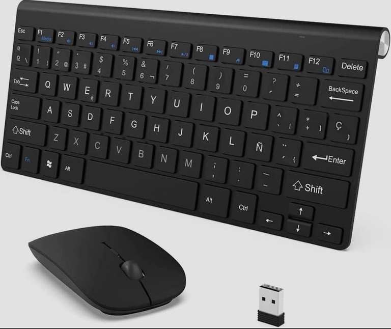 Combinación de teclado y mouse inalámbrico compacto LJ-EXPLOSIVE de Amazon