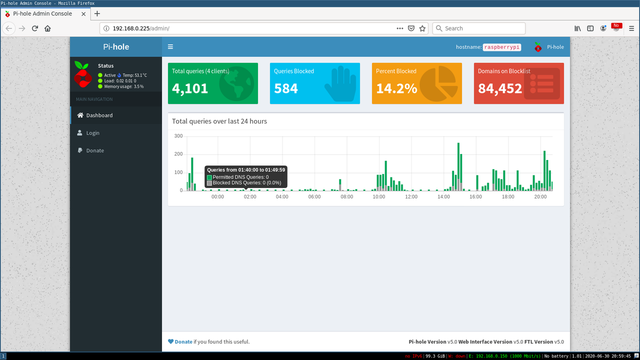 Share your "PiHole" usage that's running on your RaspberryPi's ...