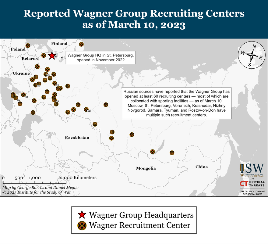 Wagner Group Recruiting Centers As of March 10, 2023 — Postimages