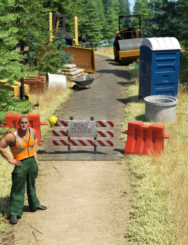 UltraScenery Road Works - Road And Path Materials For Ultrascenery ...