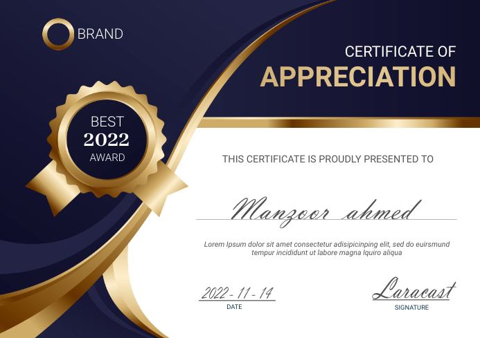 certificate of appreciation design template 7289b7fef37b1bda2dc3527df90bfe87 screen — Postimages