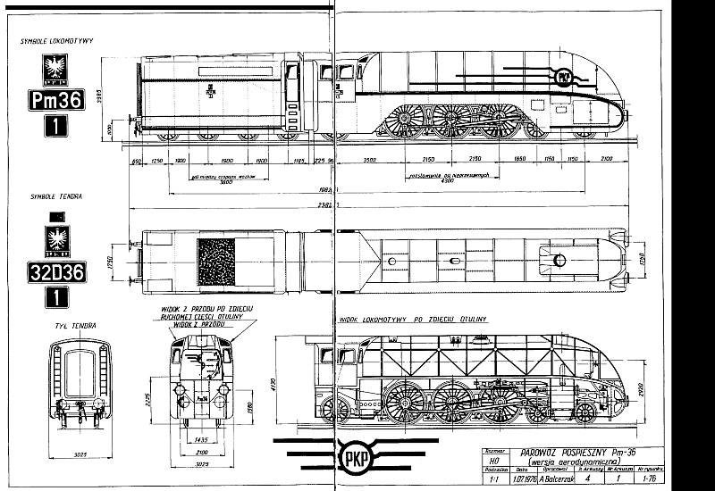 Polish Steam Locomotive Pm36-1