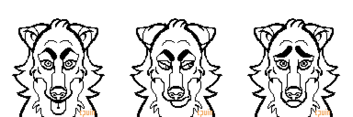 Quinton's Pixelated Wolf Icons |:| Wolvden