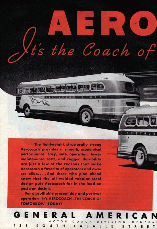 Aerocoach '45 Coach Of Tomorrow Greyhound 1 — Postimages