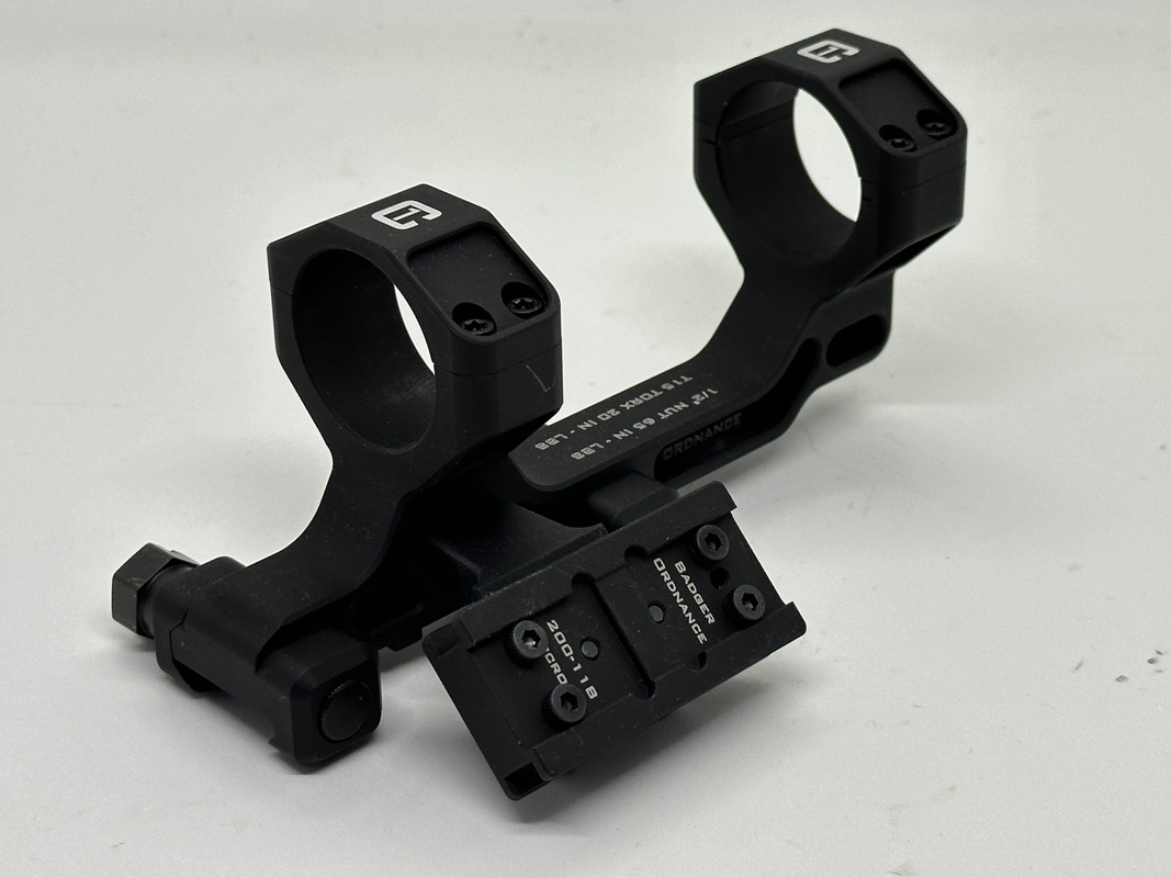 30mm 1.7" Height Black Badger Condition One Modular Mount w/ J Arm and ...