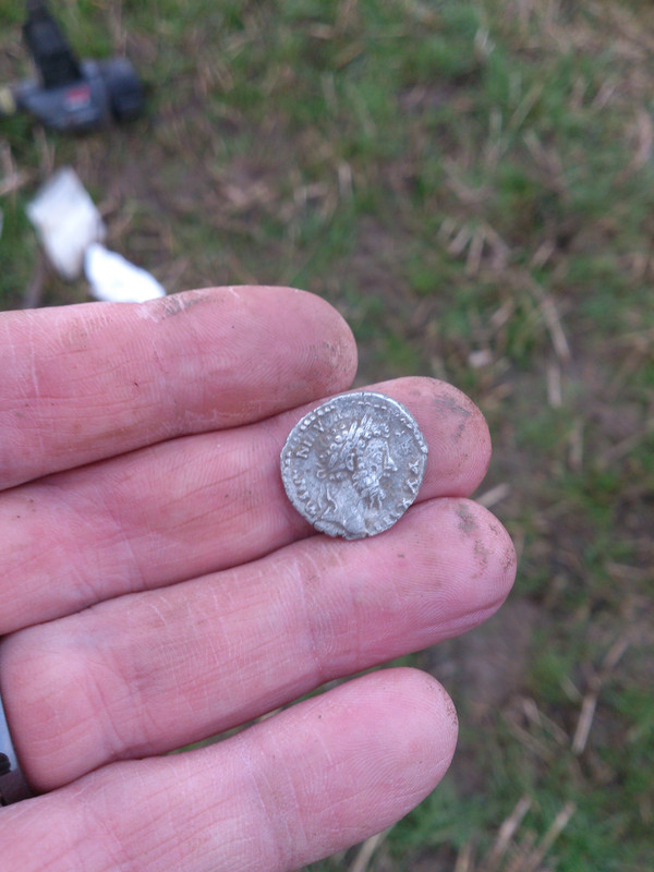 Marcus Aurelius Silver Denarius as dug — Postimages