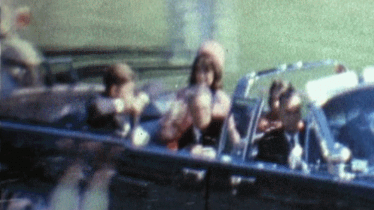 The Zapruder film used in Oliver Stone's JFK movie depicts a frontal ...