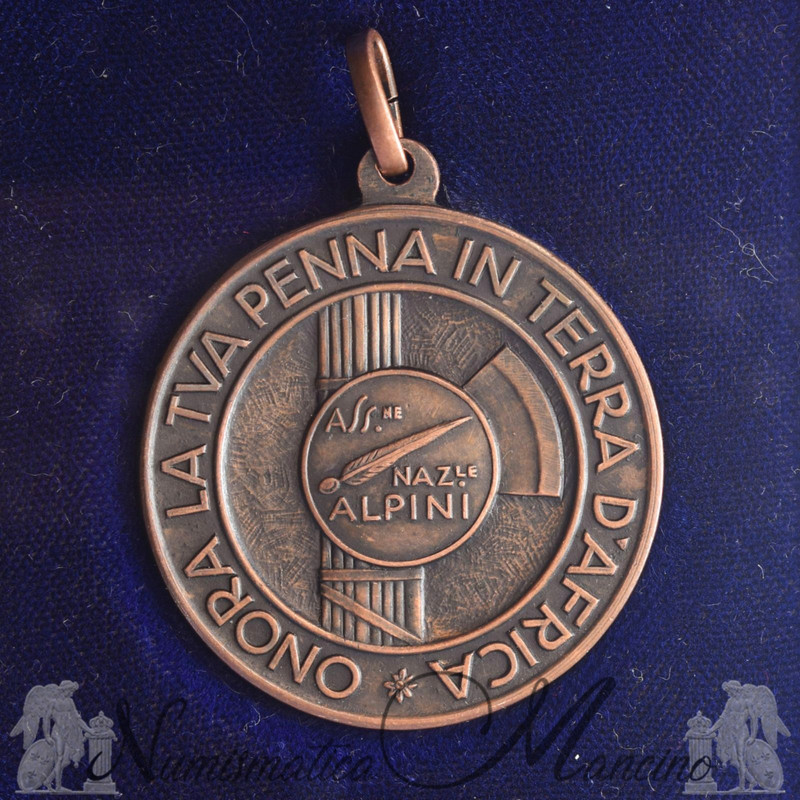 Medaglia Alpini Onora la tua penna in terra d'africa Davide Menini con ...