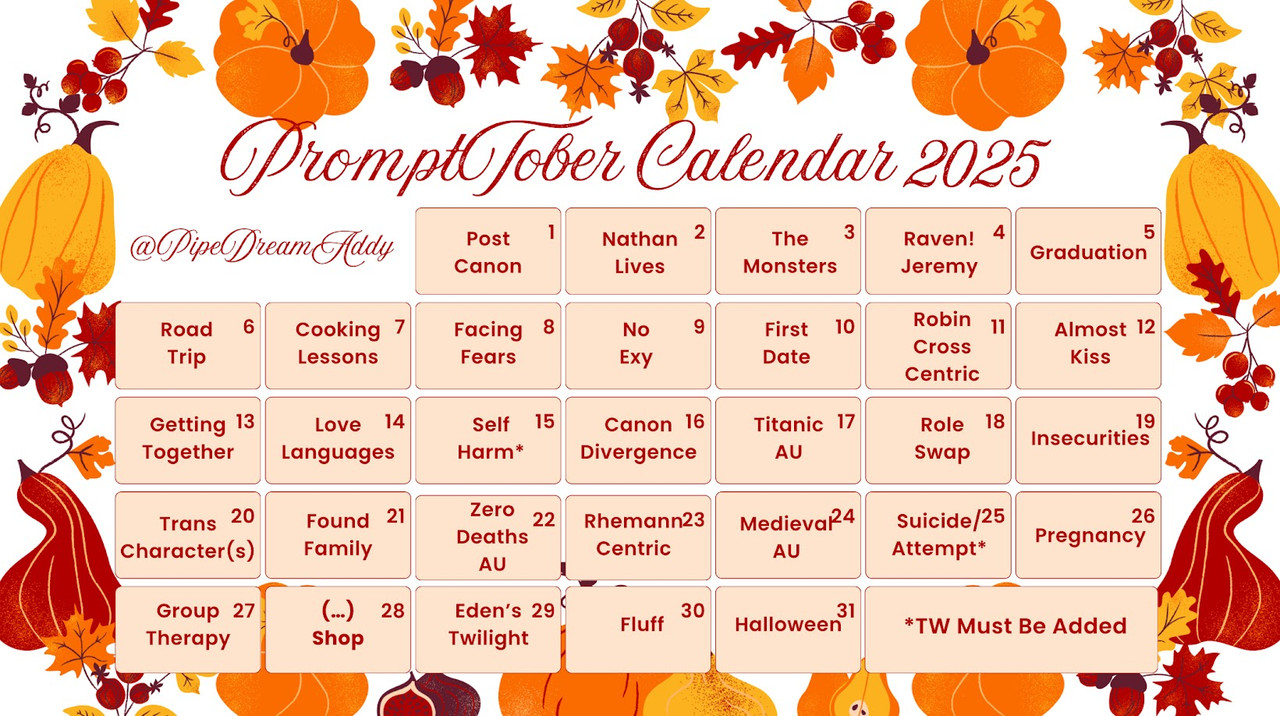 addy's aftg prompttober2025 - pipedreamaddy - All For The Game - Nora ...