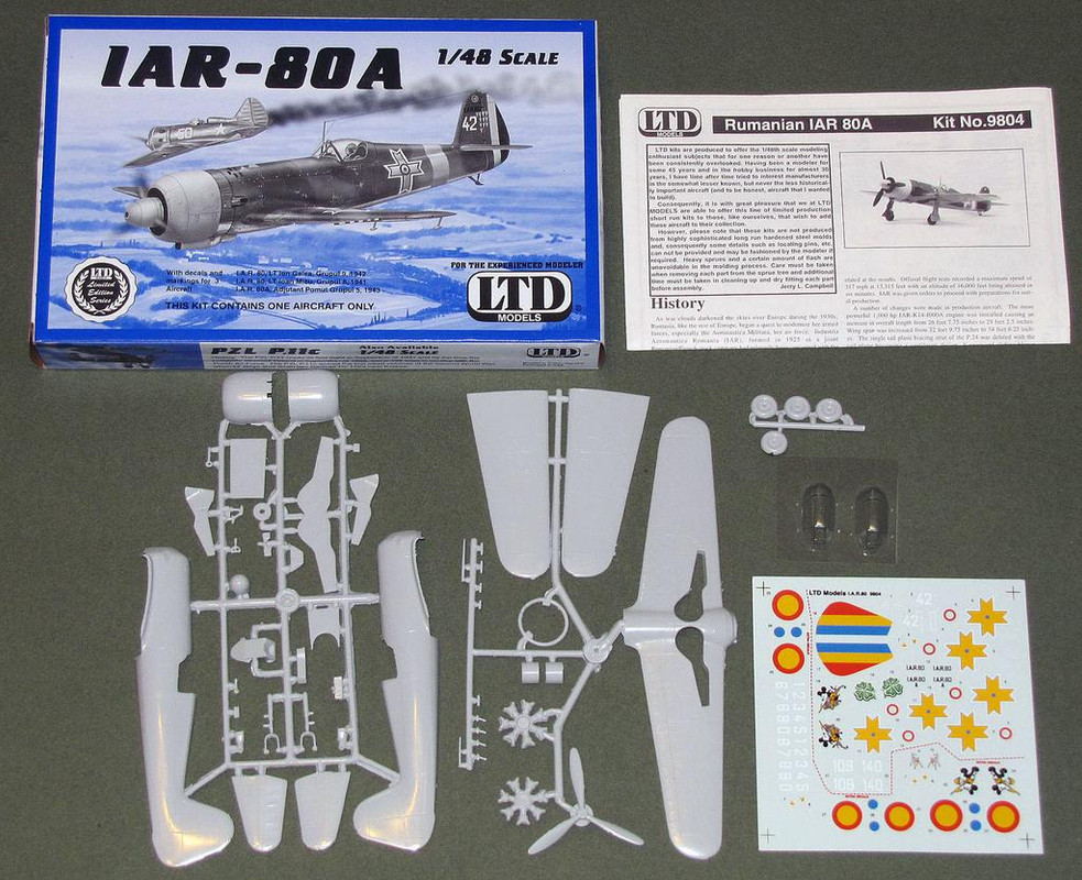 LTD Models 1/48: Royal Romanian AF IAR 80 - The Unofficial Airfix ...
