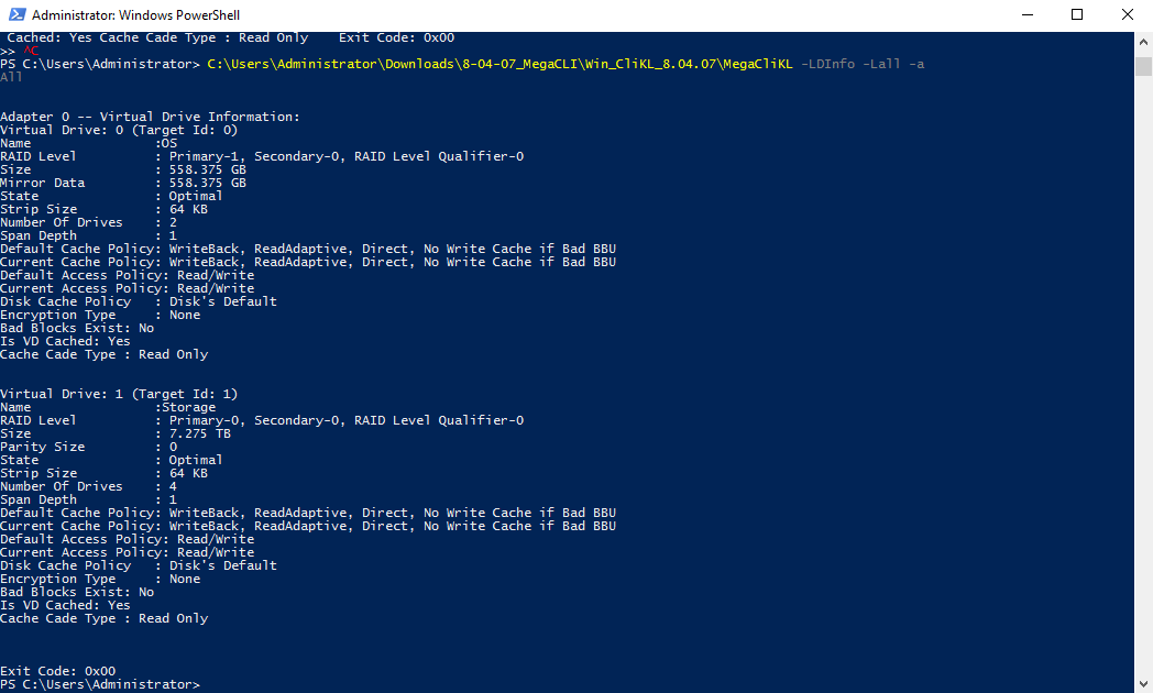 Tidying up output from MegaCLI with PS : r/PowerShell