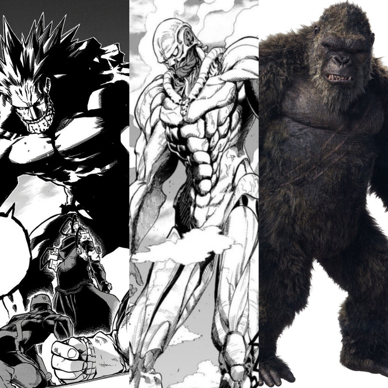 Cronos(GoW) vs Marugori(OPM), Kong(GvK) and Gigantomachia(MHA ...