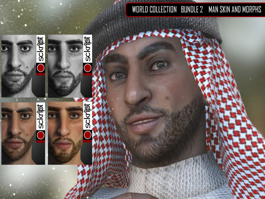 [ Reallusion Colth ] Sckript World Collection Bundle 2 Man Skin 2026 - Free Daz 3D Models