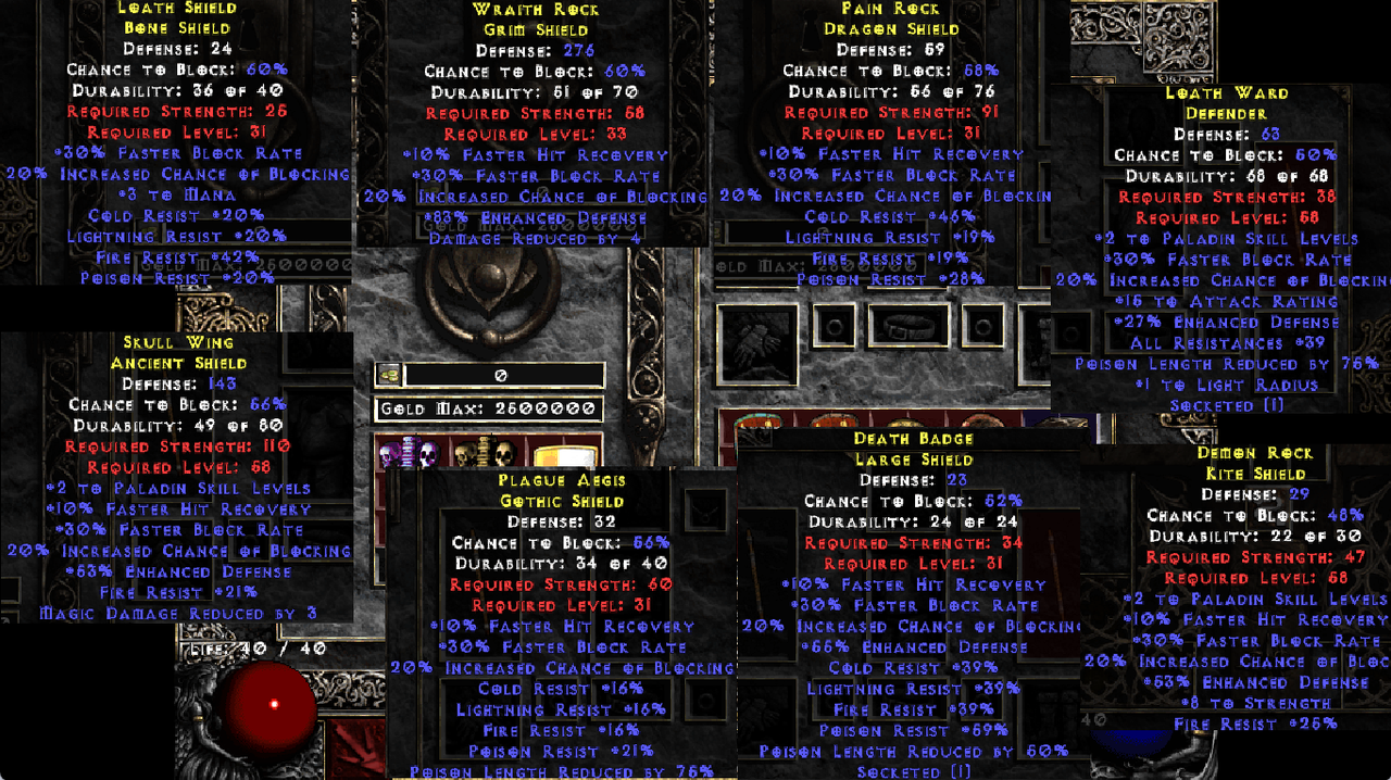 Non-ladder Shields - Topic - d2jsp