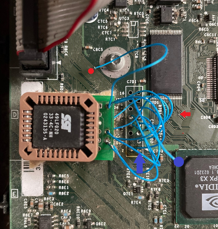 What mod chip is this one? 2 wires have broken off and don’t know where ...