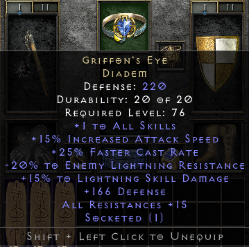 -20/15 Griffon's Eye With 15 Res 15 Ias For 7k - Topic - d2jsp