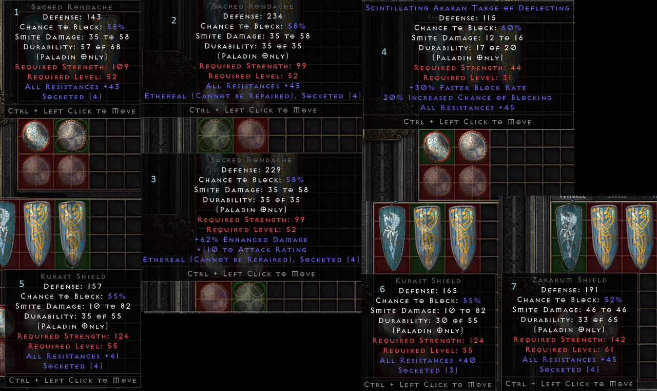 ## Gg Paladin Shield Bases 45@ 4os 3os Jstod ## - Topic - d2jsp