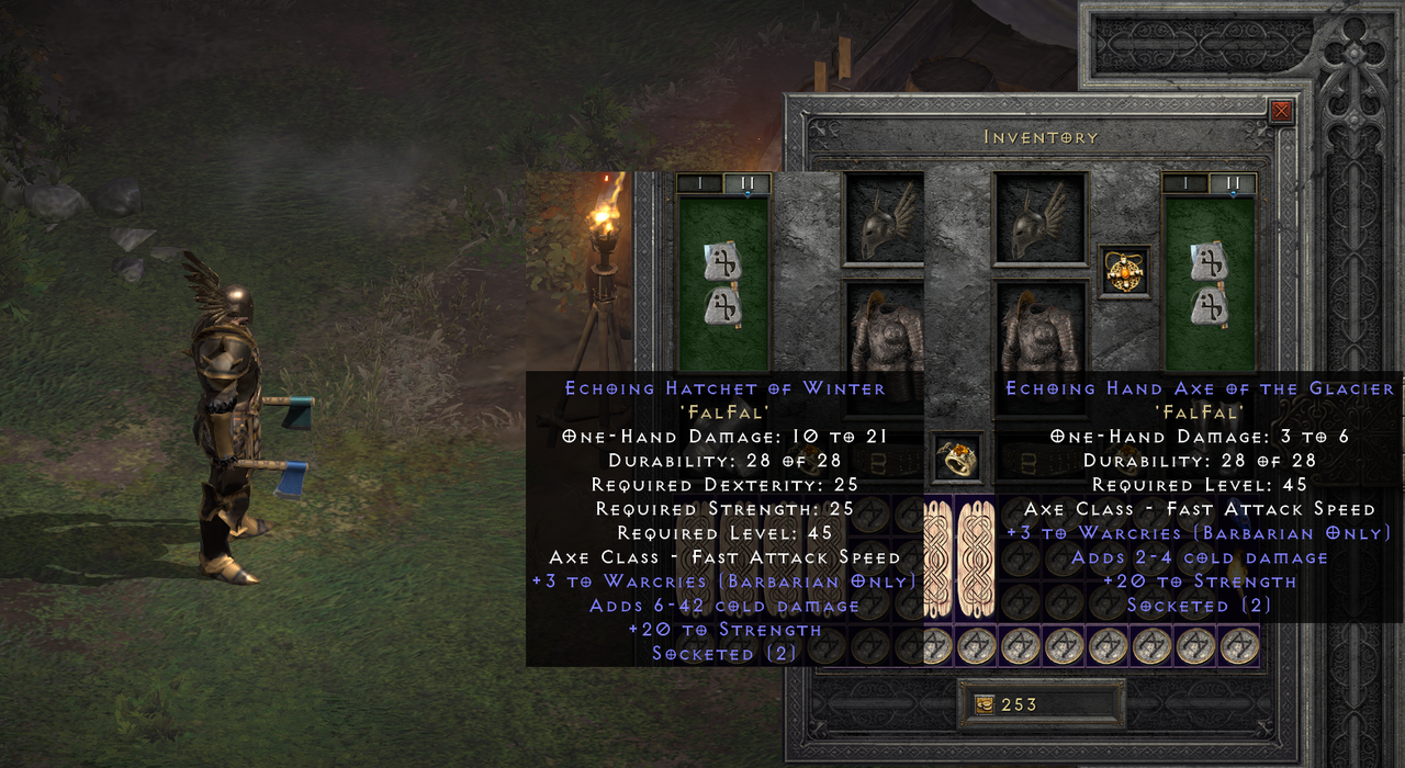 3wc 2os Echoing Hatchet Hand Axe Blue - Topic - d2jsp