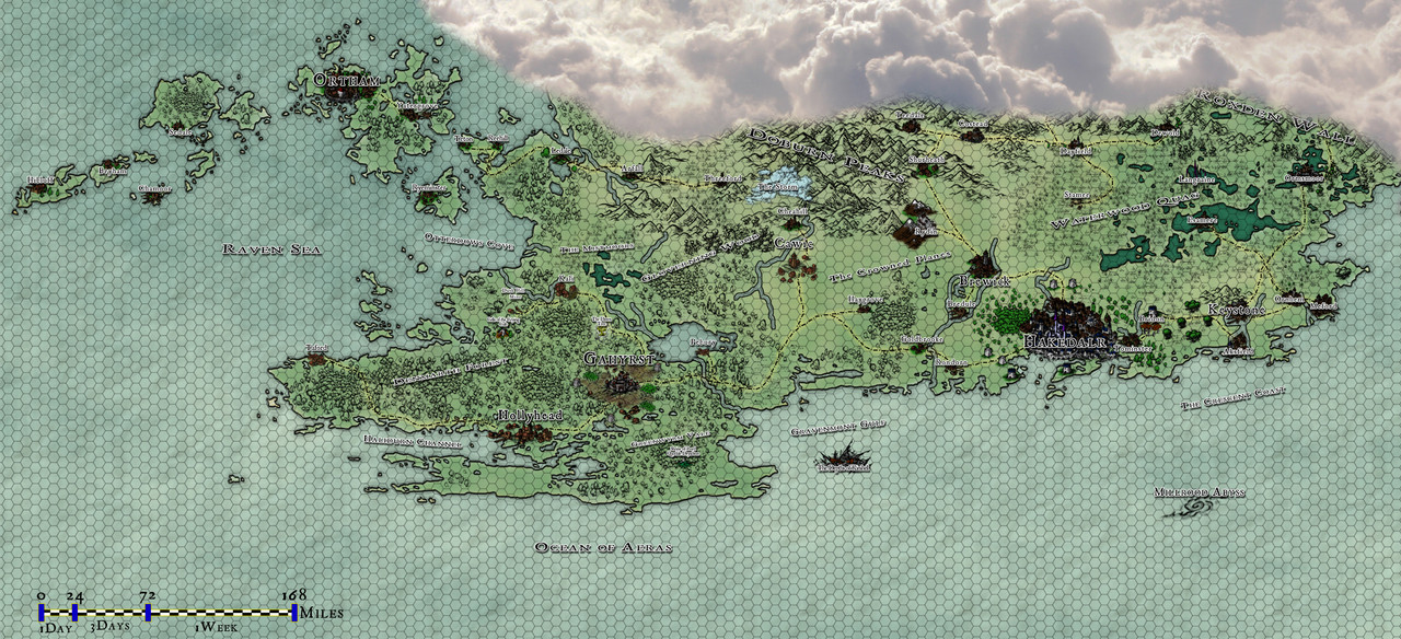 Magocracy of Mariathel Kingdom Map Color — Postimages