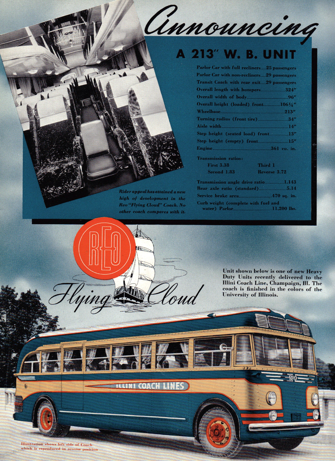 Reo '38 Flying Cloud Announcing — Postimages