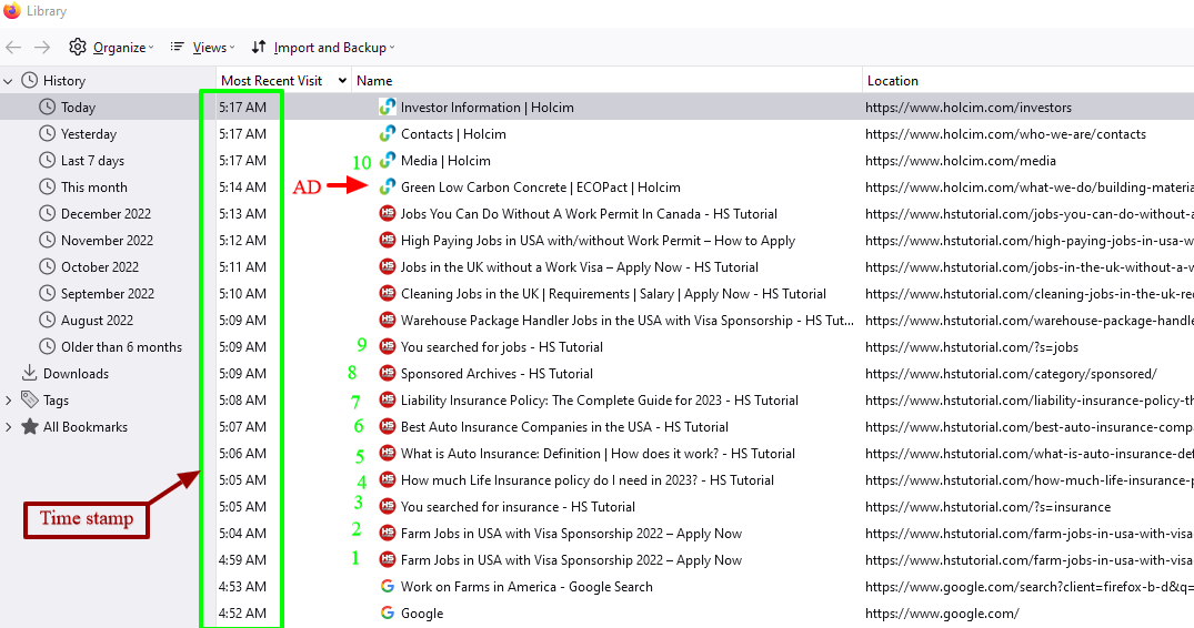 desktop history screenshot — Postimages