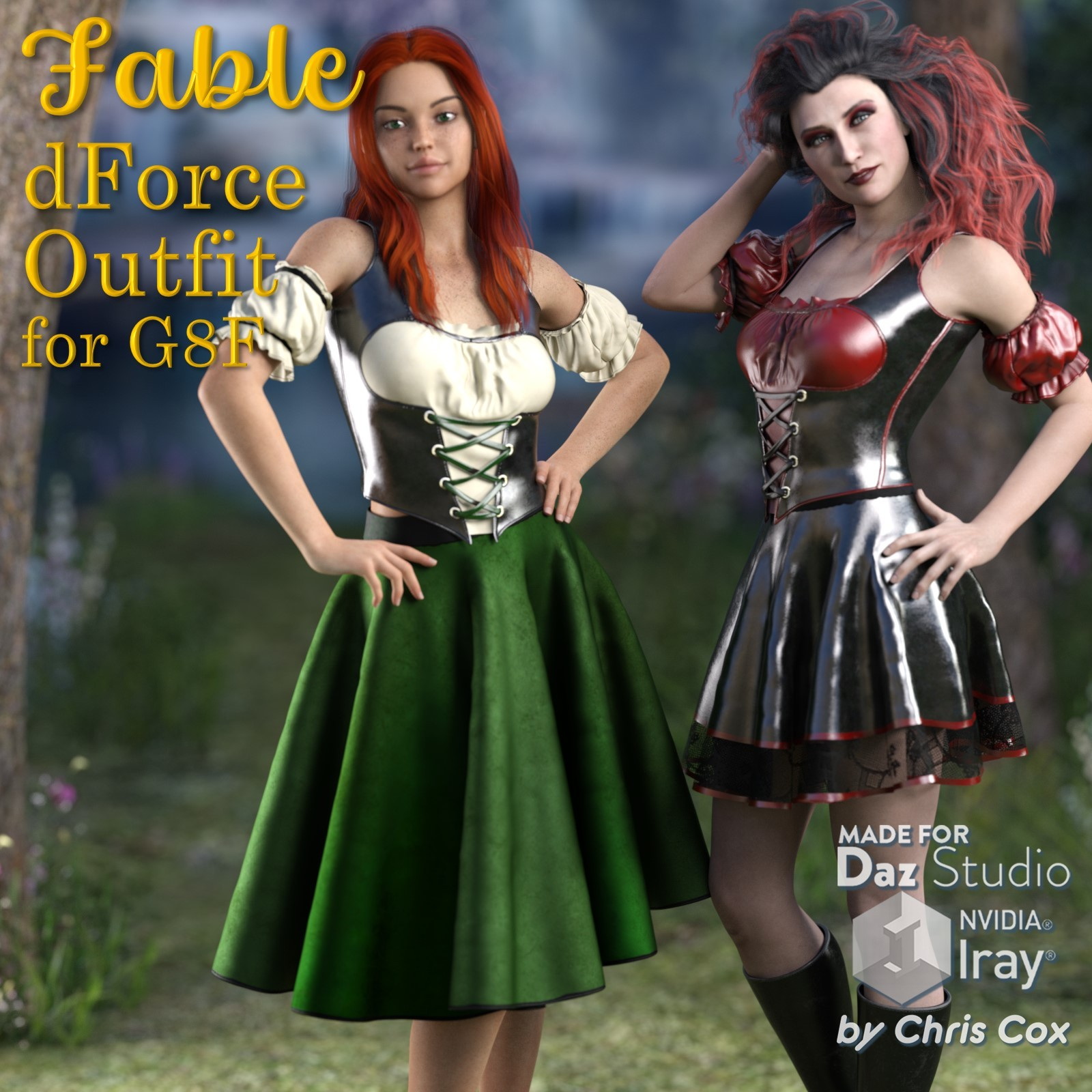 (FILLED 2023-05-13) Fable DForce Outfit For G8F - Free Daz 3D Models