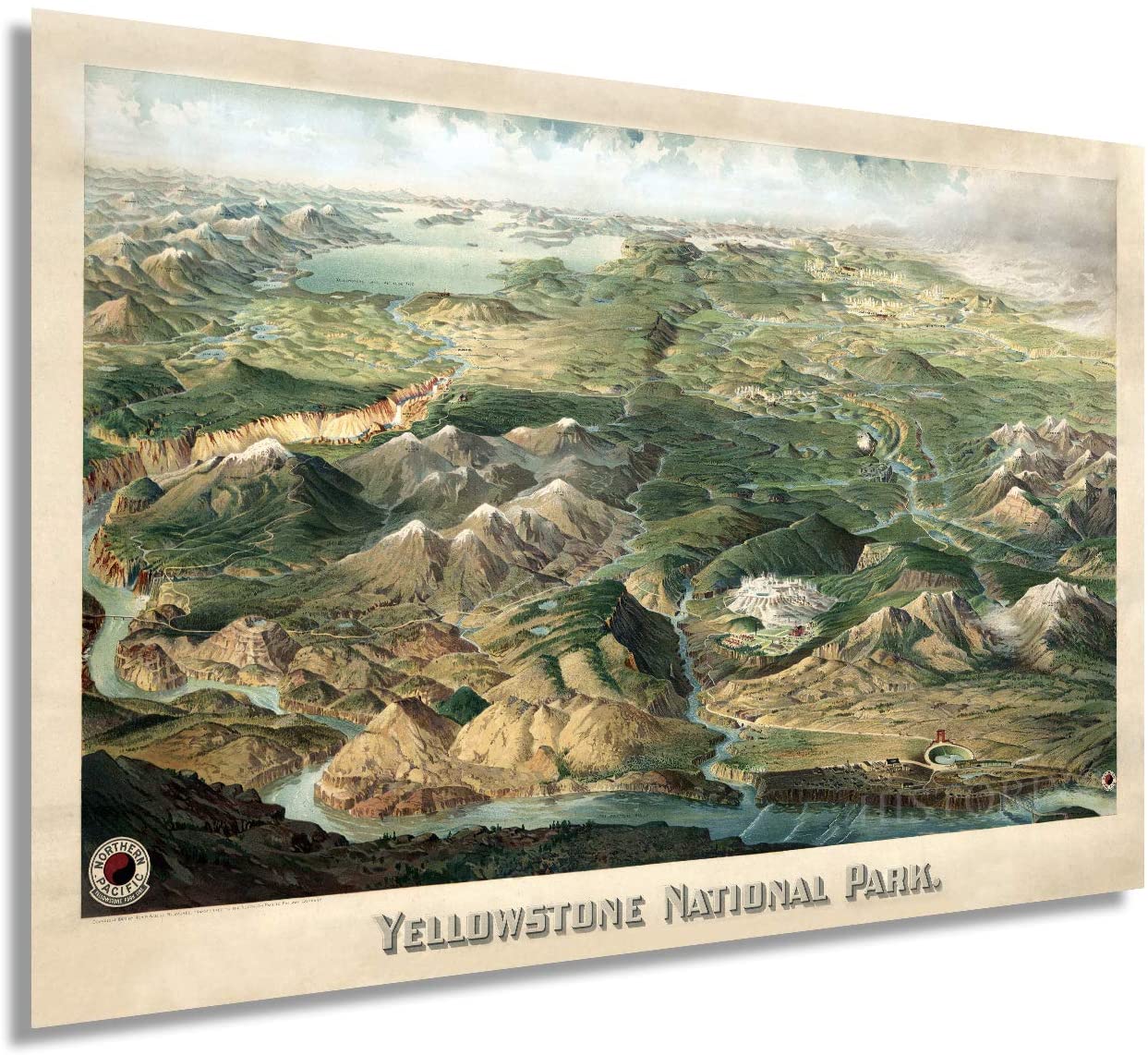 1904 Yellowstone National Park Poster - Vintage Yellowstone Wall Art ...