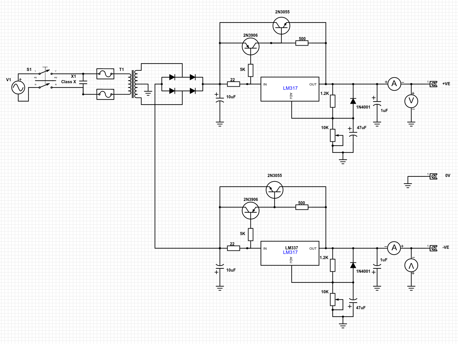 Is this design for an adjustable negative voltage supply correct? : r ...