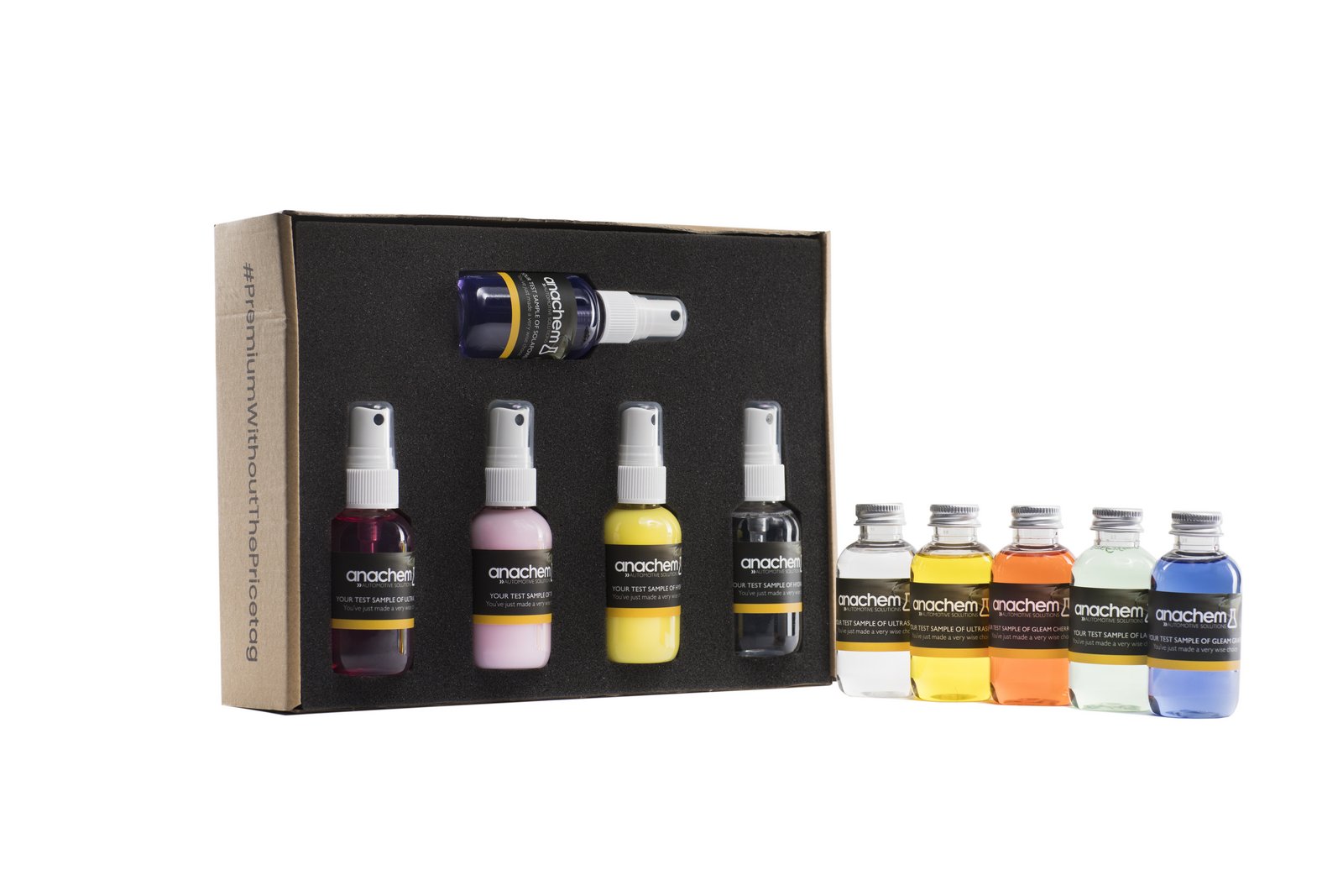 Sample Box with bottles beside — Postimages