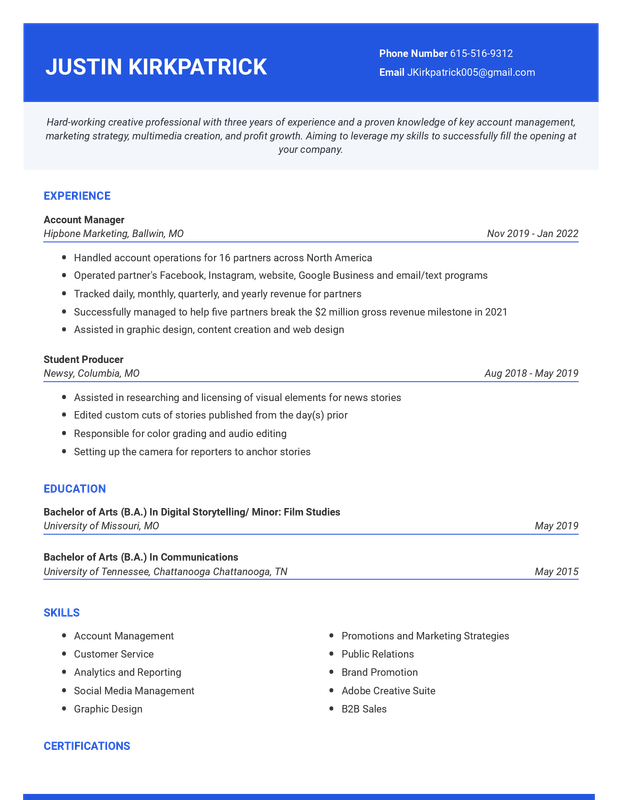 JUSTINKIRKPATRICKRESUME — Postimages