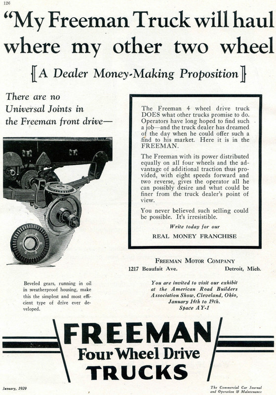 Freeman '29 Four Wheel Drive CCJ Jan '29 1 — Postimages