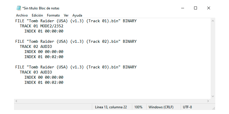 Create Cue File For Psx Games From Multiple Audio Tracks And Convert Them Into A Single Bin File 9971